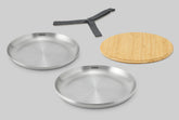 Stainless Steel Plate Set | Reusable, Dishwasher Safe, Lightweight ...